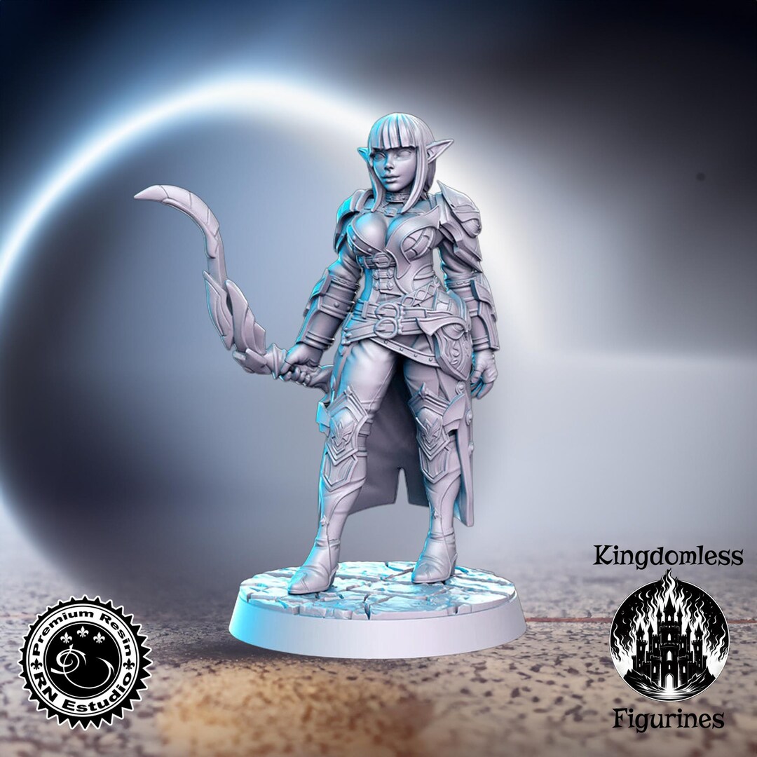 Female Elf Ranger Miniature | Resin RPG Mini, RN Estudio - Etsy