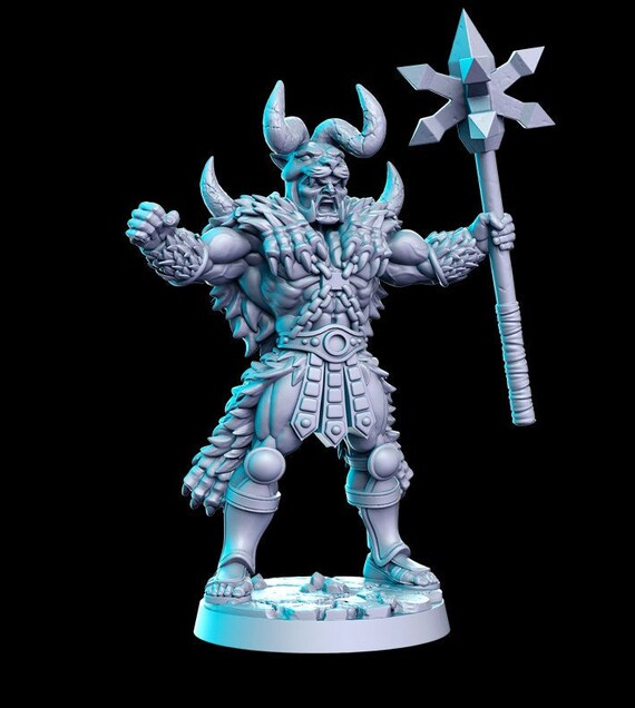Human Berserker Dnd Miniature Tabletop RPG Dnd Minim D&D | Etsy