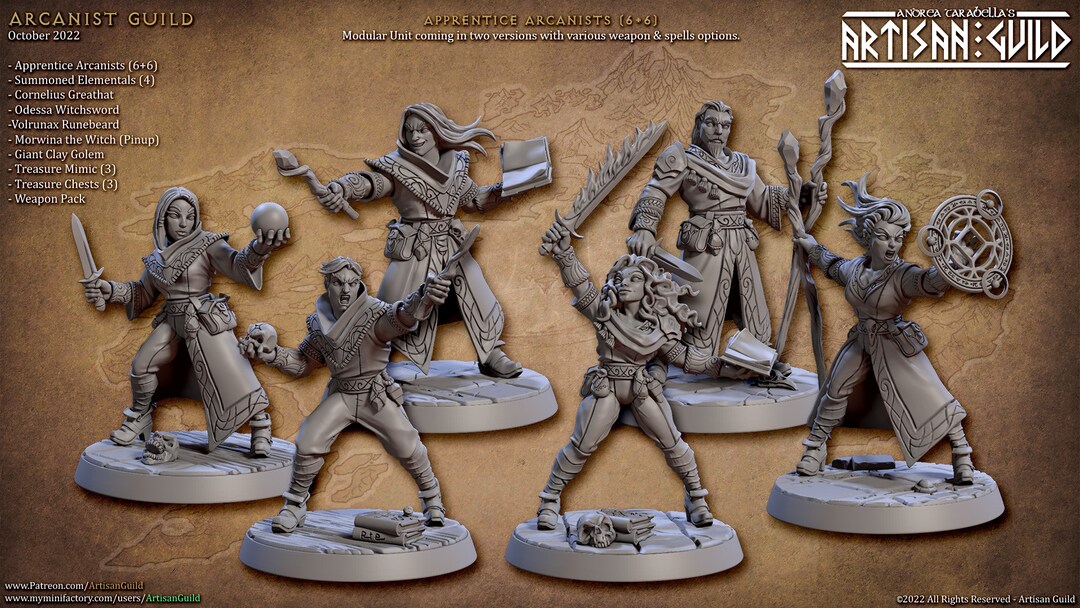 Apprentice Mage Dnd Miniature | Tabletop RPG Dnd Mini | D&D Figurines ...