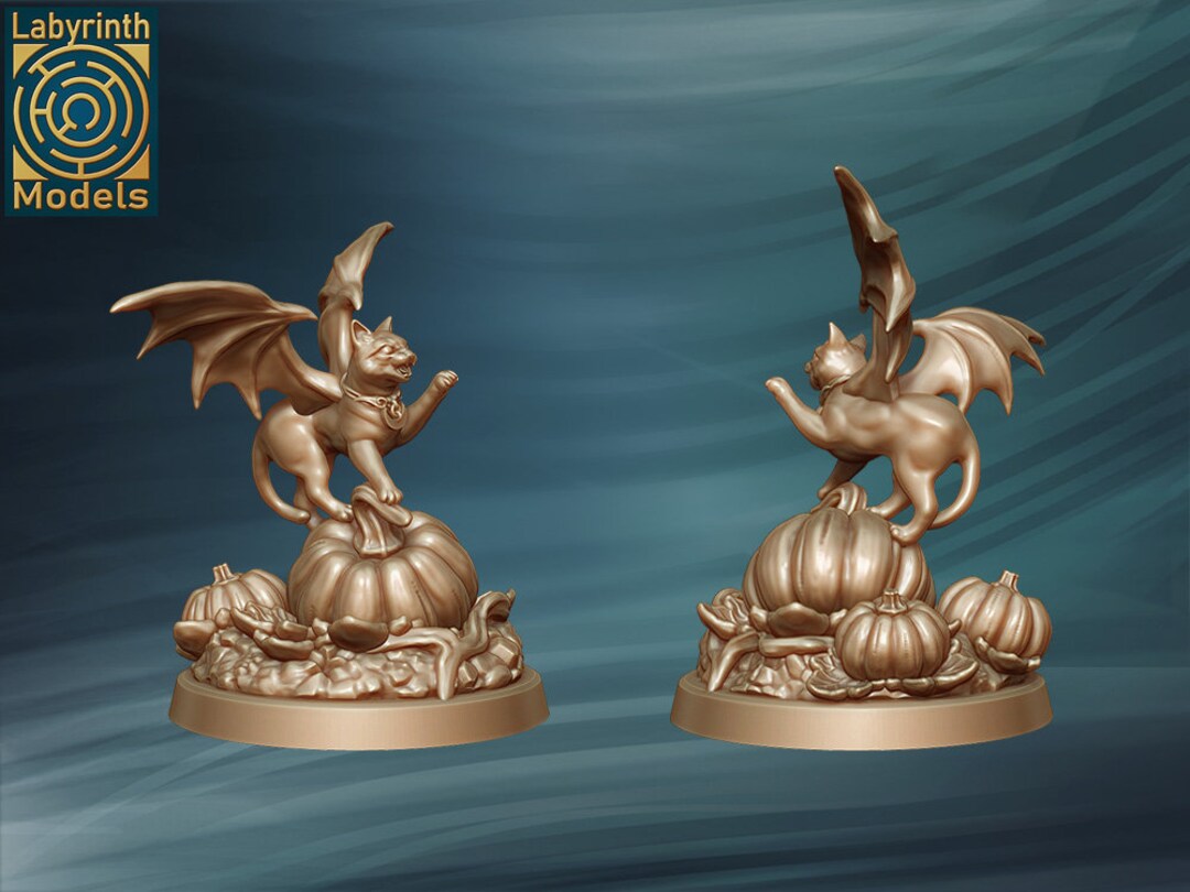 Cat Familiar Dnd Miniature, Tabletop RPG Dnd Mini, D&D Figurines ...