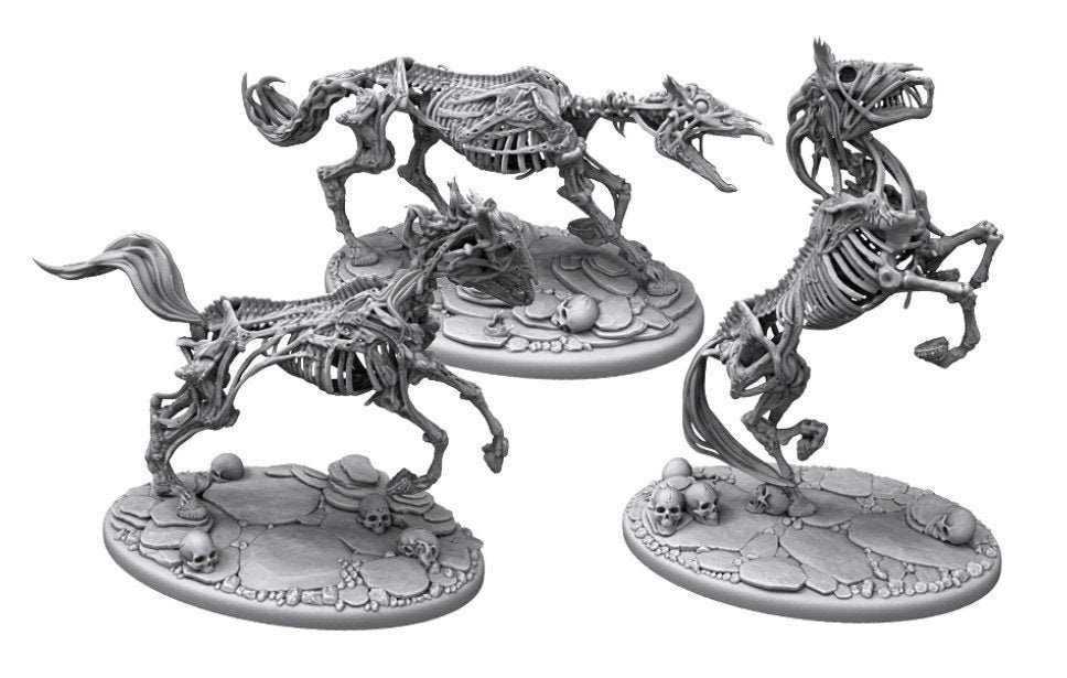 Role Playing Miniatures Toys Undead Steed Zombie Horse Mount 28mm Scale ...