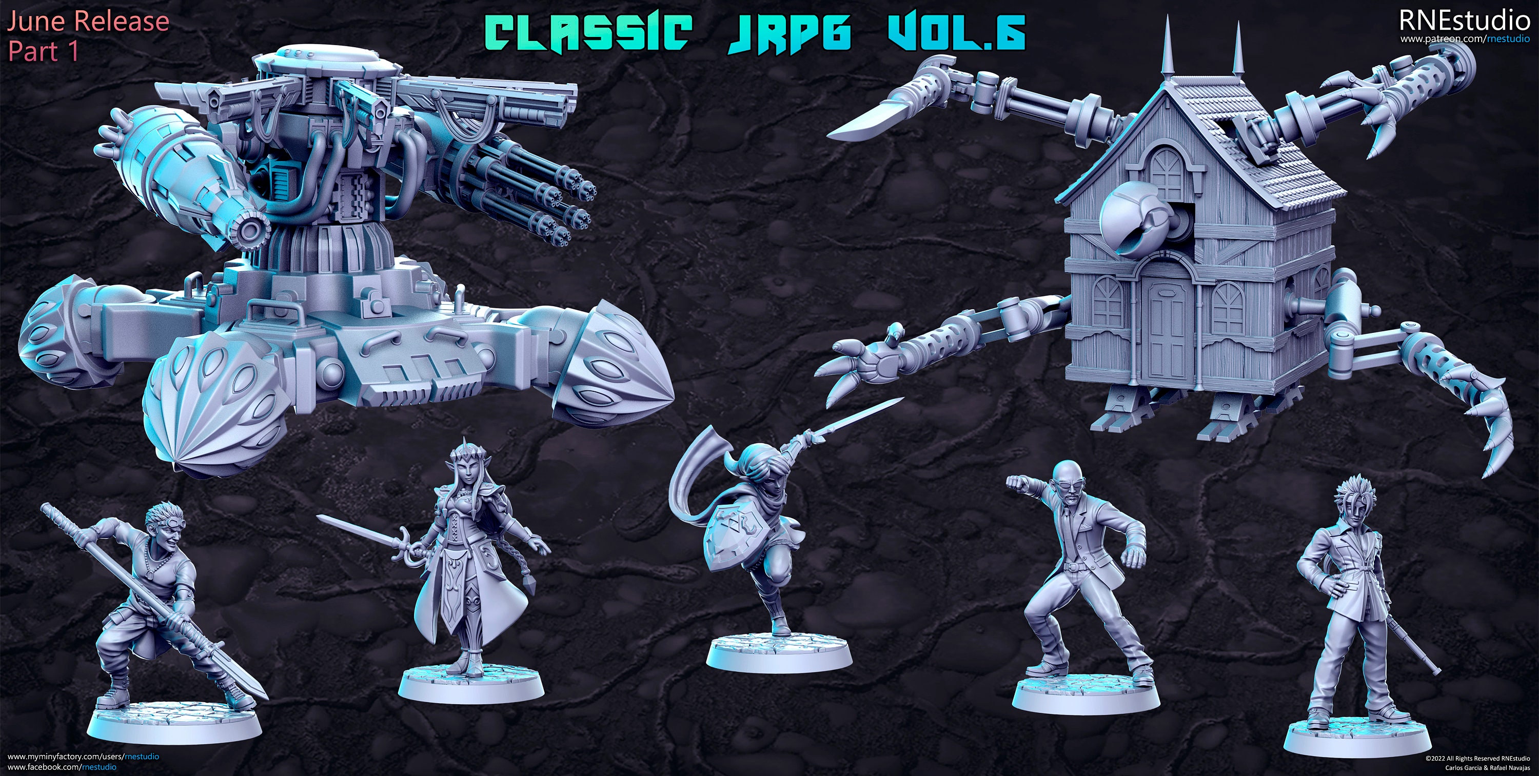 Classic JRPG Vol 6 Full Set Dnd Miniature Tabletop RPG Dnd - Etsy