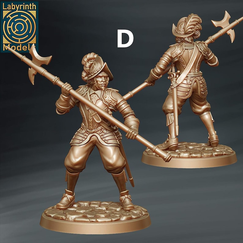 Palace Guards Dnd Miniature: Labyrinth Models RPG Figurine - Etsy
