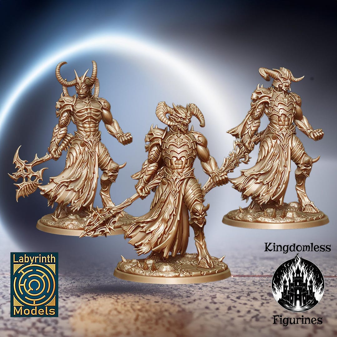 Demon Lord Dnd Miniature, Tabletop RPG Dnd Mini, D&D Figurines, Fantasy ...