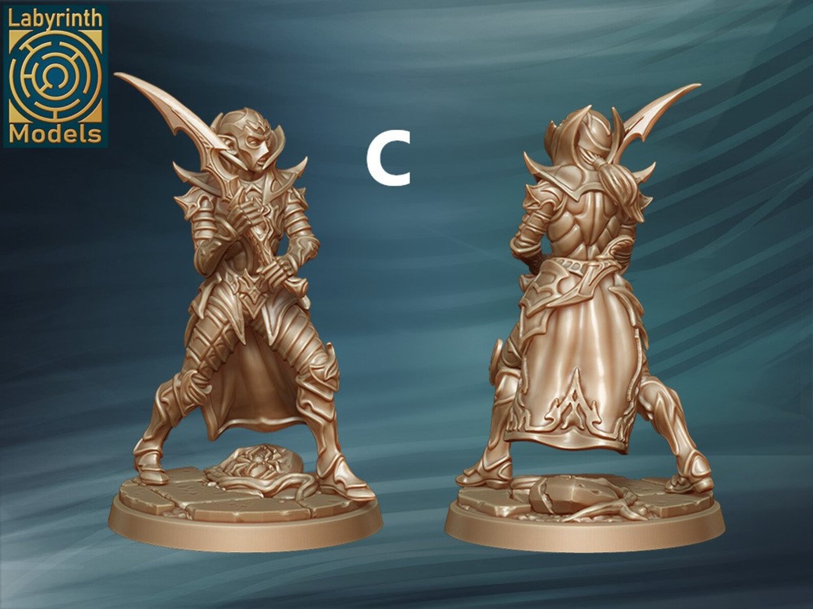 Dark Elf Warriors Dnd Miniature Tabletop RPG Dnd Mini D&D - Etsy