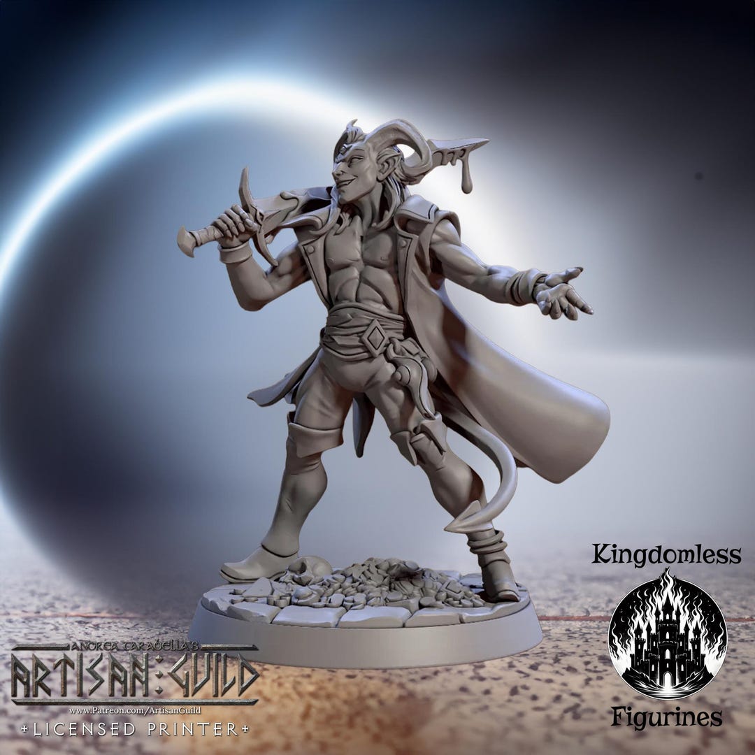 Demon Prince Miniature | Artisan Guild D&D, Pathfinder RPG Mini - Etsy