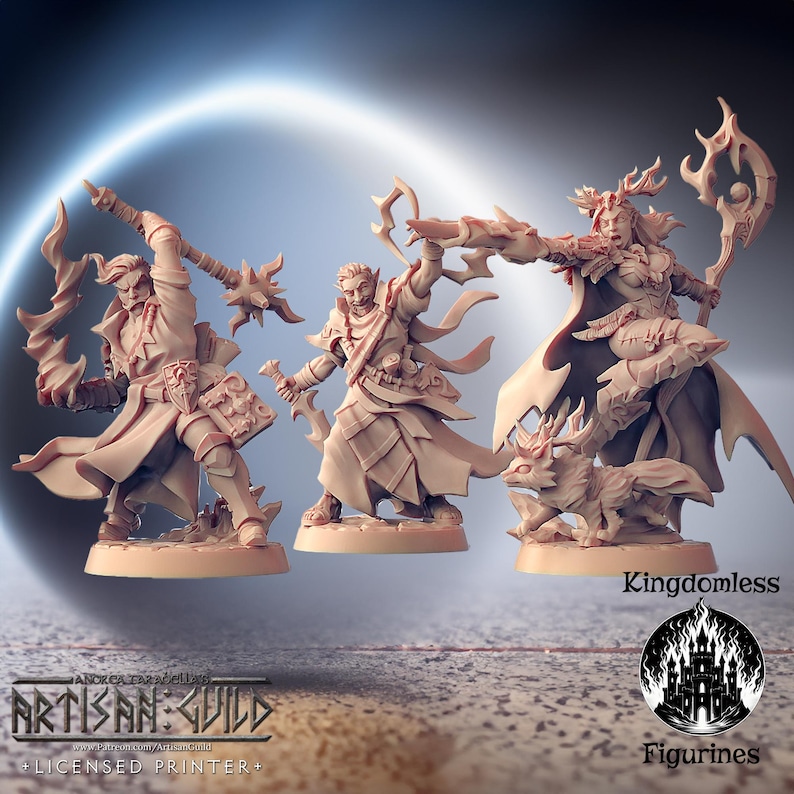 Human Wizard Mini | Artisan Guild RPG Miniature | Battle Mage - Etsy