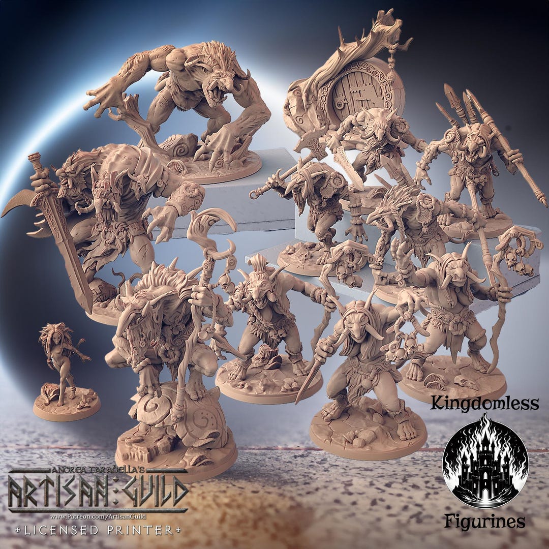 Svartwood Trolls Resin Miniature Set | Modular Dnd, Pathfinder RPG - Etsy