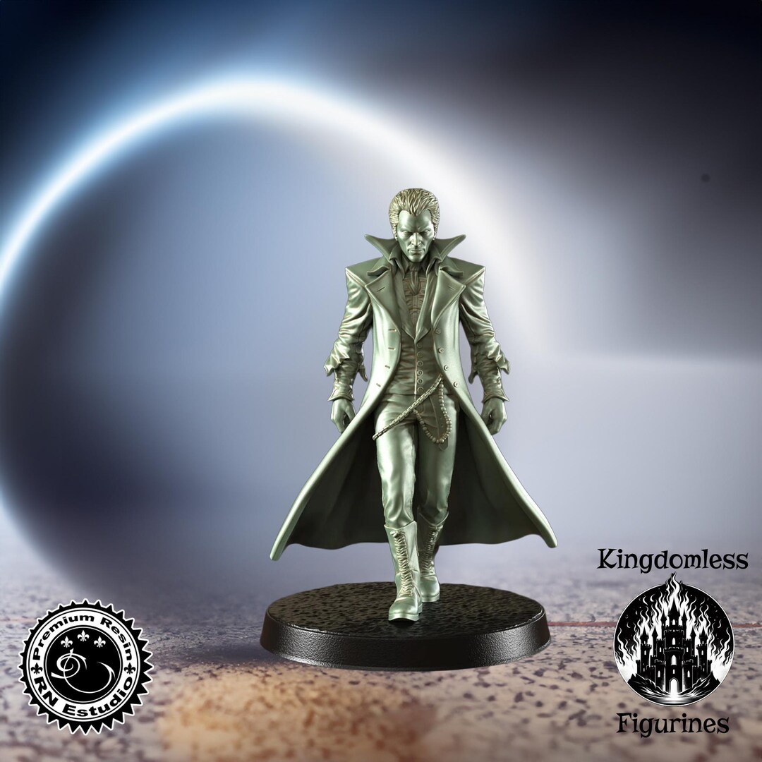Adrien Vampire Lord Dnd Miniature, Tabletop RPG Dnd Mini, D&D Figurines ...