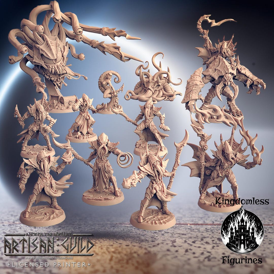 Depth One Reavers Full Set Dnd Miniature | Tabletop RPG Dnd Mini | D&D ...