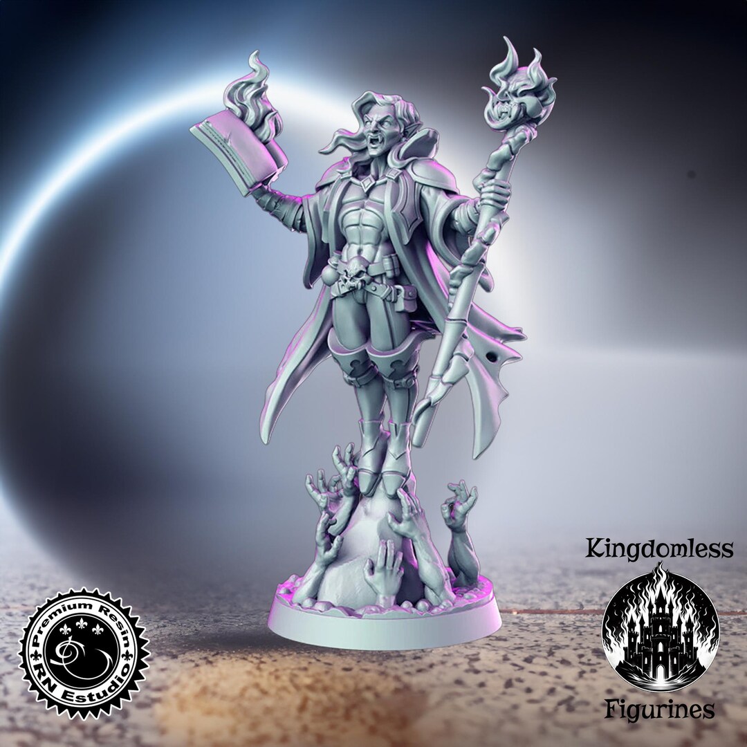 Vampire Mage Mini | Dnd Tabletop RPG Miniature | D&D Figurines ...