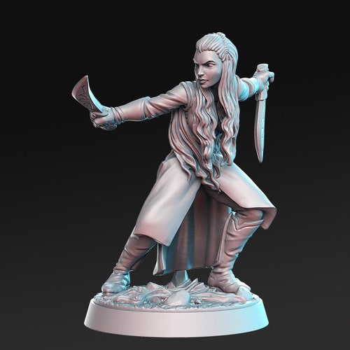 Female Ranger Dnd Miniature Tabletop RPG DND Mini D&D - Etsy