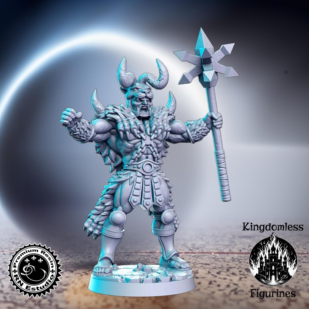 Human Berserker Dnd Miniature, Tabletop RPG Dnd Minim, D&D Figurines ...