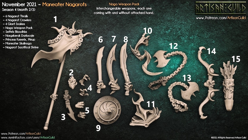 Epic Snake Skeleton Dnd Miniature Tabletop RPG Dnd Mini - Etsy