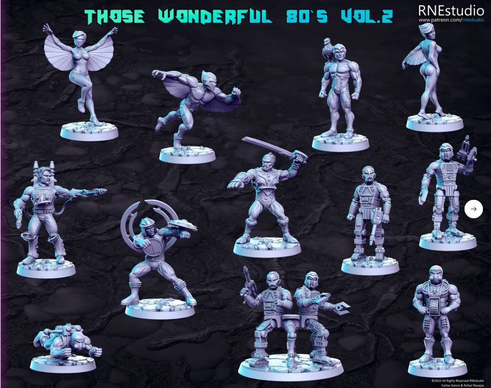 Galaxy Heroine Pinup Dnd Miniature Tabletop RPG Dnd Mini D&D - Etsy