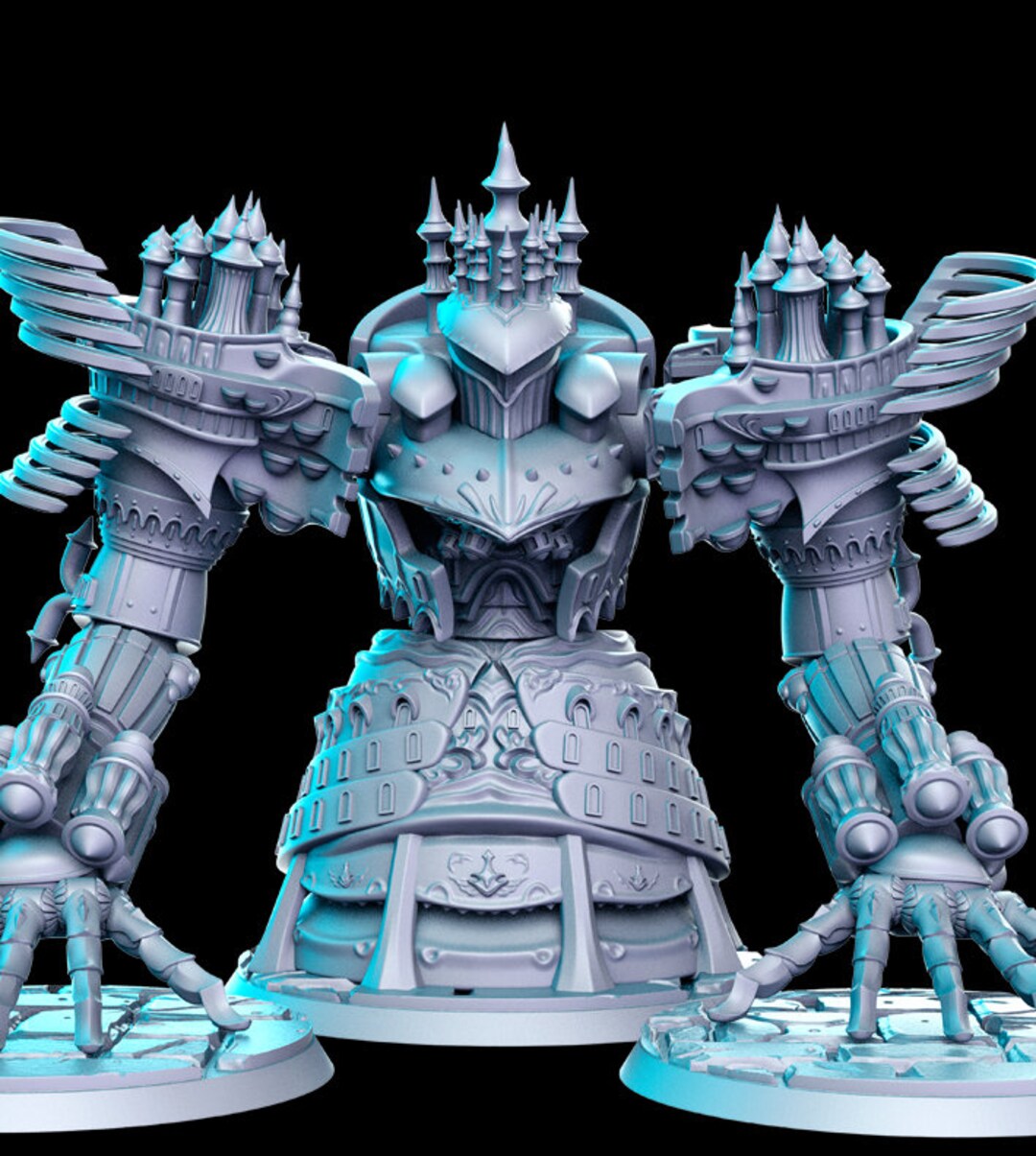 Huge Mechanical Knight Dnd Miniature, Tabletop RPG Dnd Mini, D&D ...