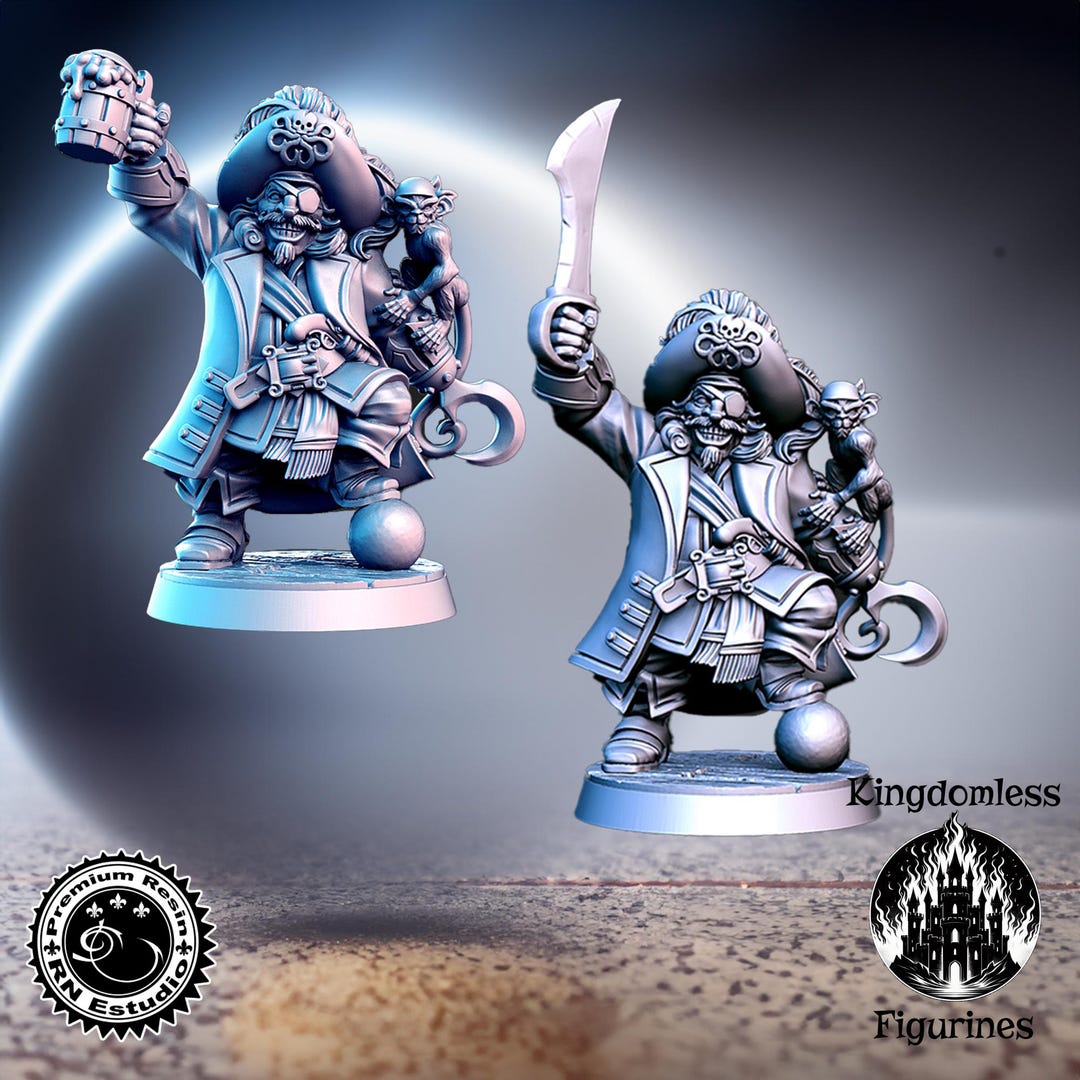 Pirate First Mate Dnd Mini | Tabletop RPG Miniature | D&D Figurines ...