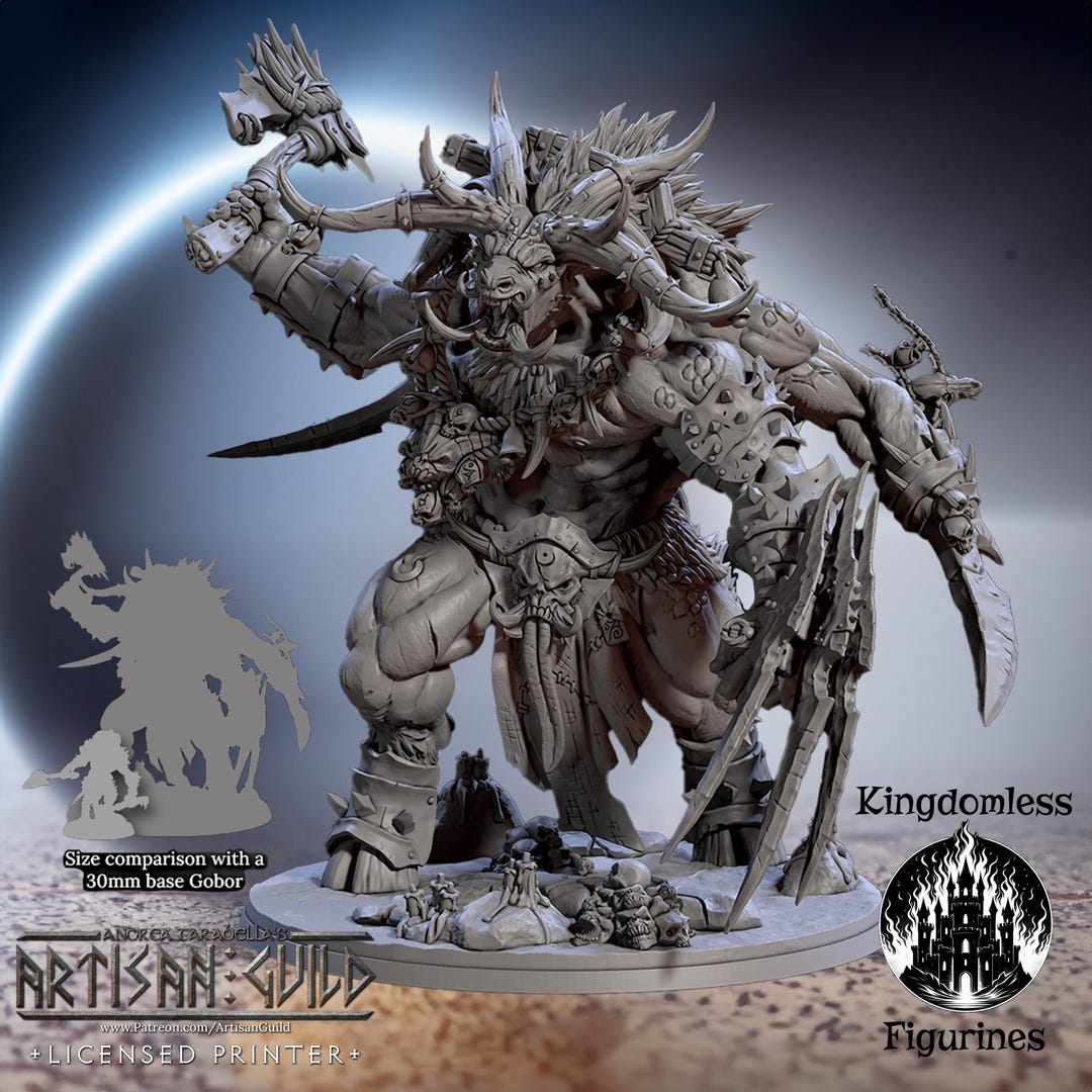 Goatfolk Aberration Epic Boss Dnd Miniature, Tabletop RPG Dnd Mini, D&D ...