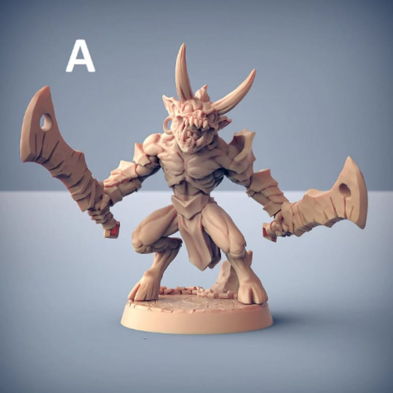 Modular Abyss Demon Warriors | Dnd Miniatures, Artisan Guild - Etsy