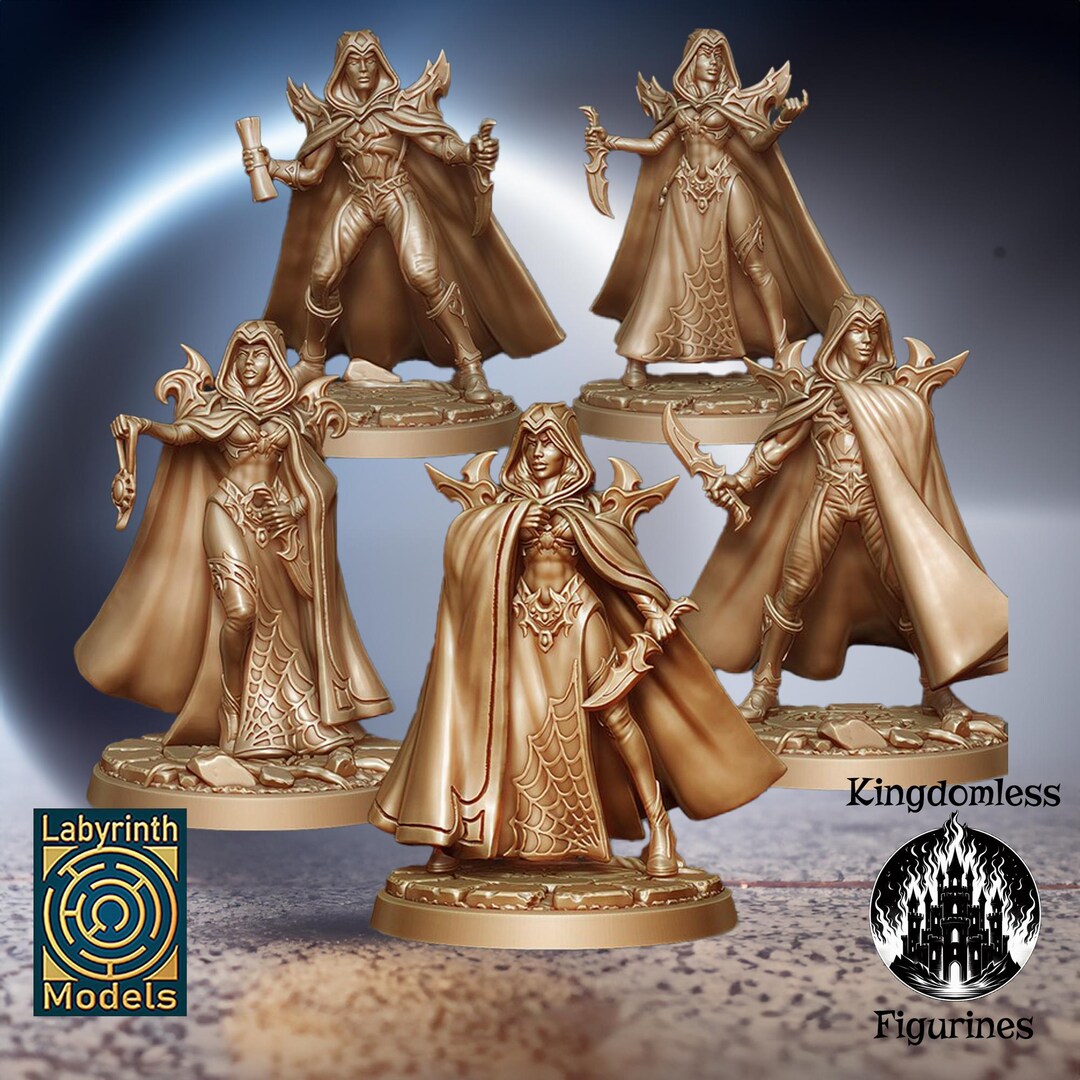 Spider Cultists Dnd Miniature, Tabletop RPG Dnd Mini, D&D Figurines ...