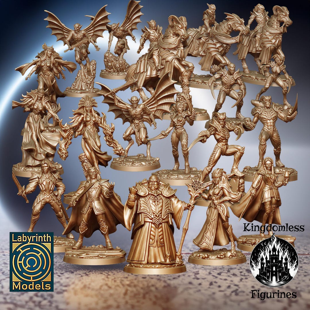 Vampires Vol 2 Full Set Dnd Miniature, Tabletop RPG Dnd Mini, D&D ...