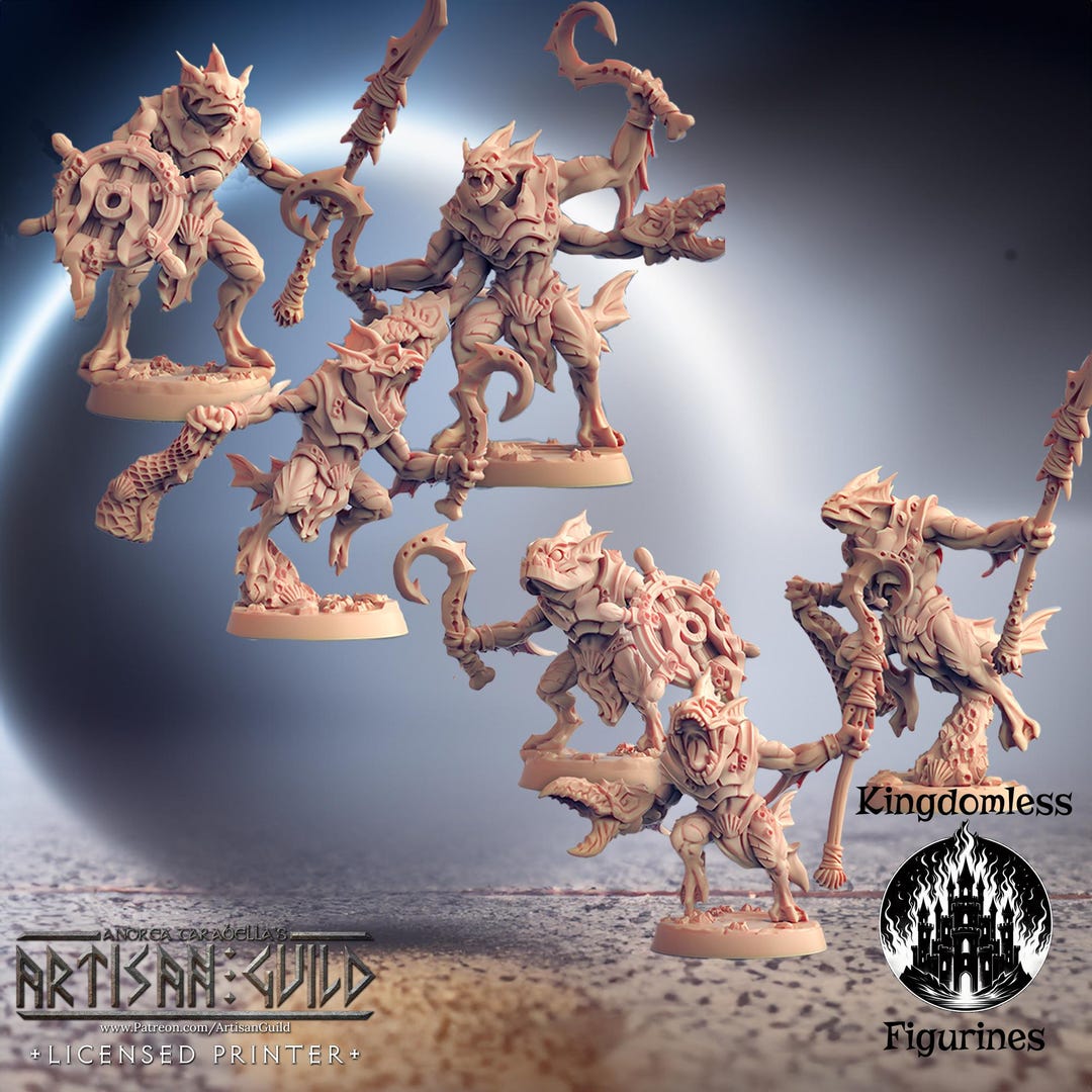 Fishfolk Warrior Dnd Miniature | Dnd Tabletop RPG Mini | D&D Figurines ...