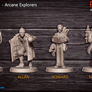 Arcane Explorers Set Dnd Miniature, Tabletop RPG Dnd Mini, D&D ...