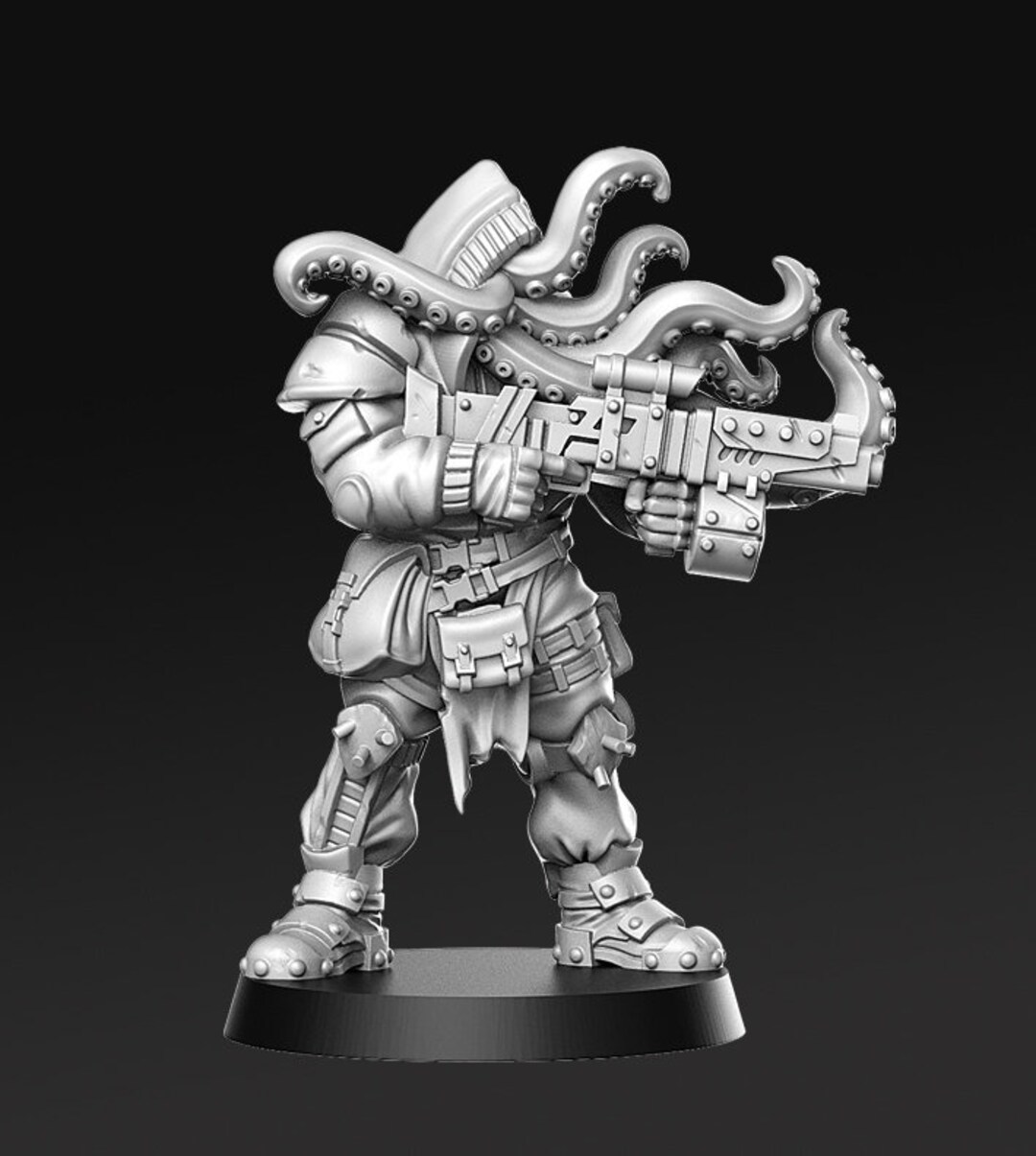 Octopus Soldier, Tabletop RPG Dnd Mini, D&D Figurines, Fantasy Gaming ...