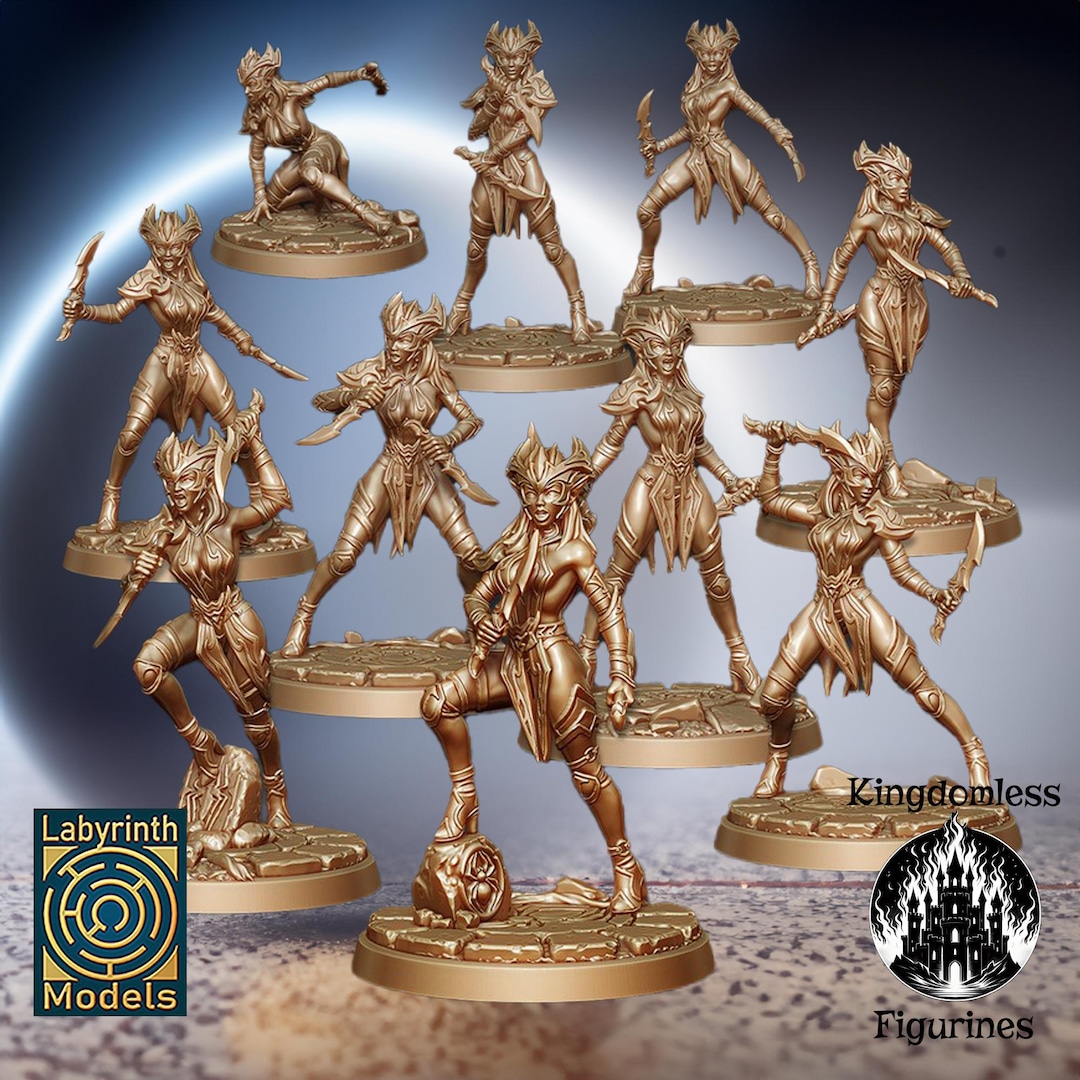Remastered Black Widow Spider Assassins Dnd Miniature, Tabletop RPG Dnd Mini, D&D Figurines ...
