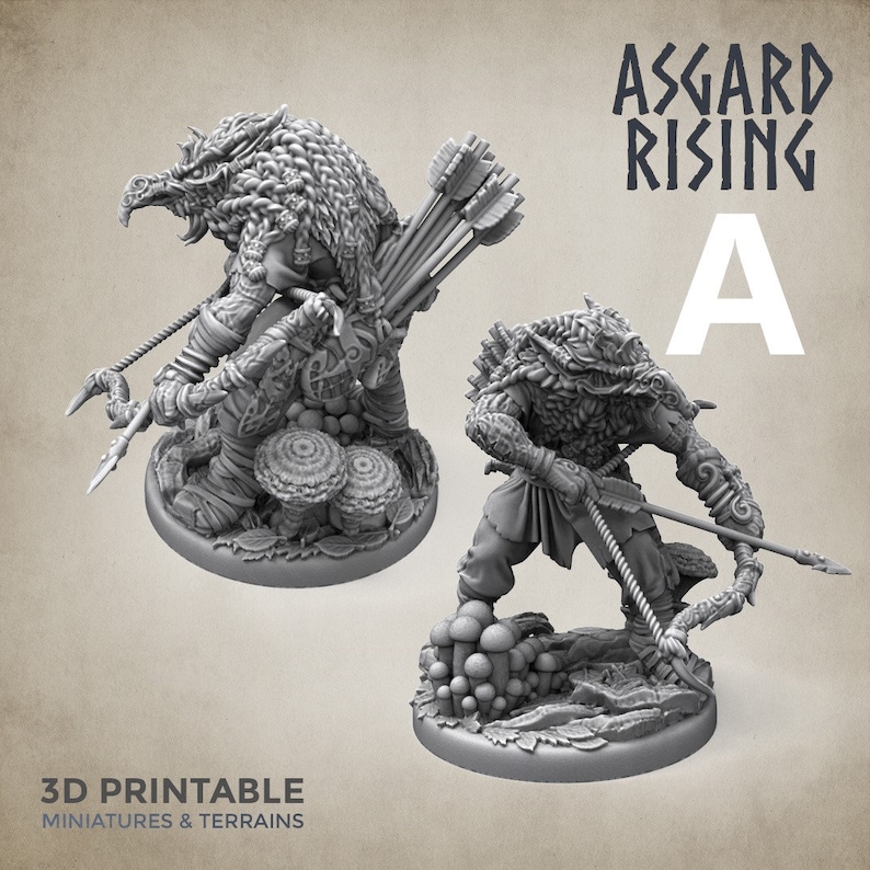 Viking Hunters DND Miniature | Dnd Tabletop RPG Mini | D&D Figurines ...