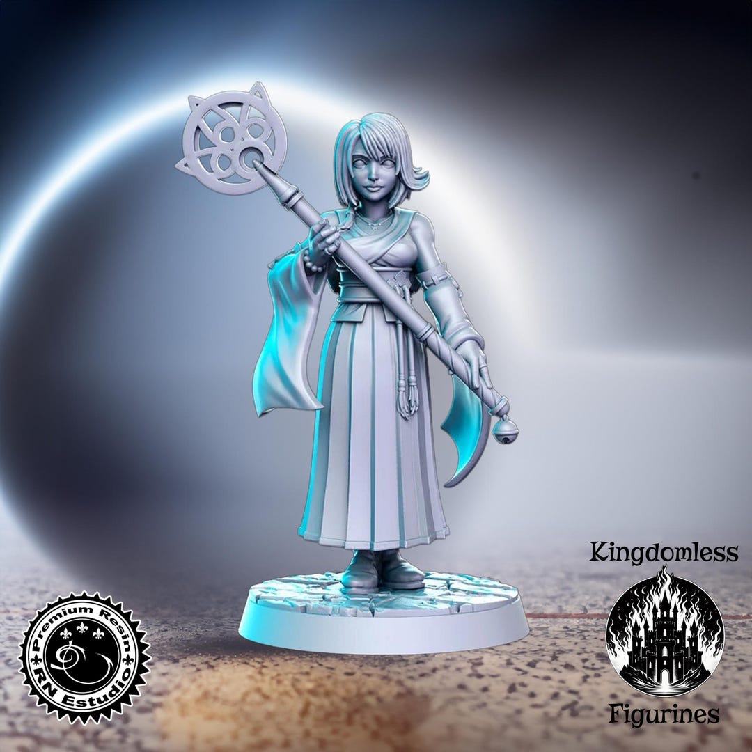 Female Human Priest Miniature, Dnd Tabletop RPG, RN Estudio - Etsy