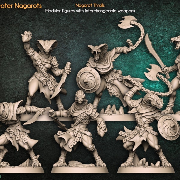 Naga Dnd Miniature - Etsy