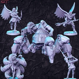 Human Female Seven Tail Pinup Dnd Miniature, Tabletop RPG Dnd Mini, D&D ...