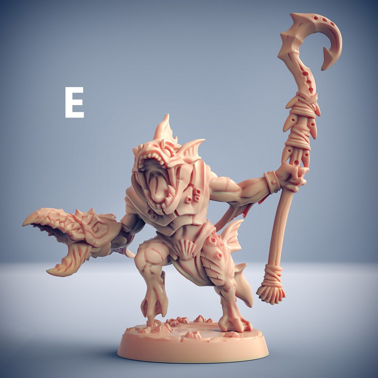 Fishfolk Warrior Dnd Miniature Dnd Tabletop RPG Mini D&D - Etsy