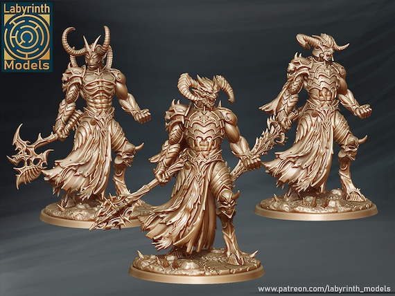 Demon Lord Dnd Miniature Tabletop RPG Dnd Mini D&D - Etsy