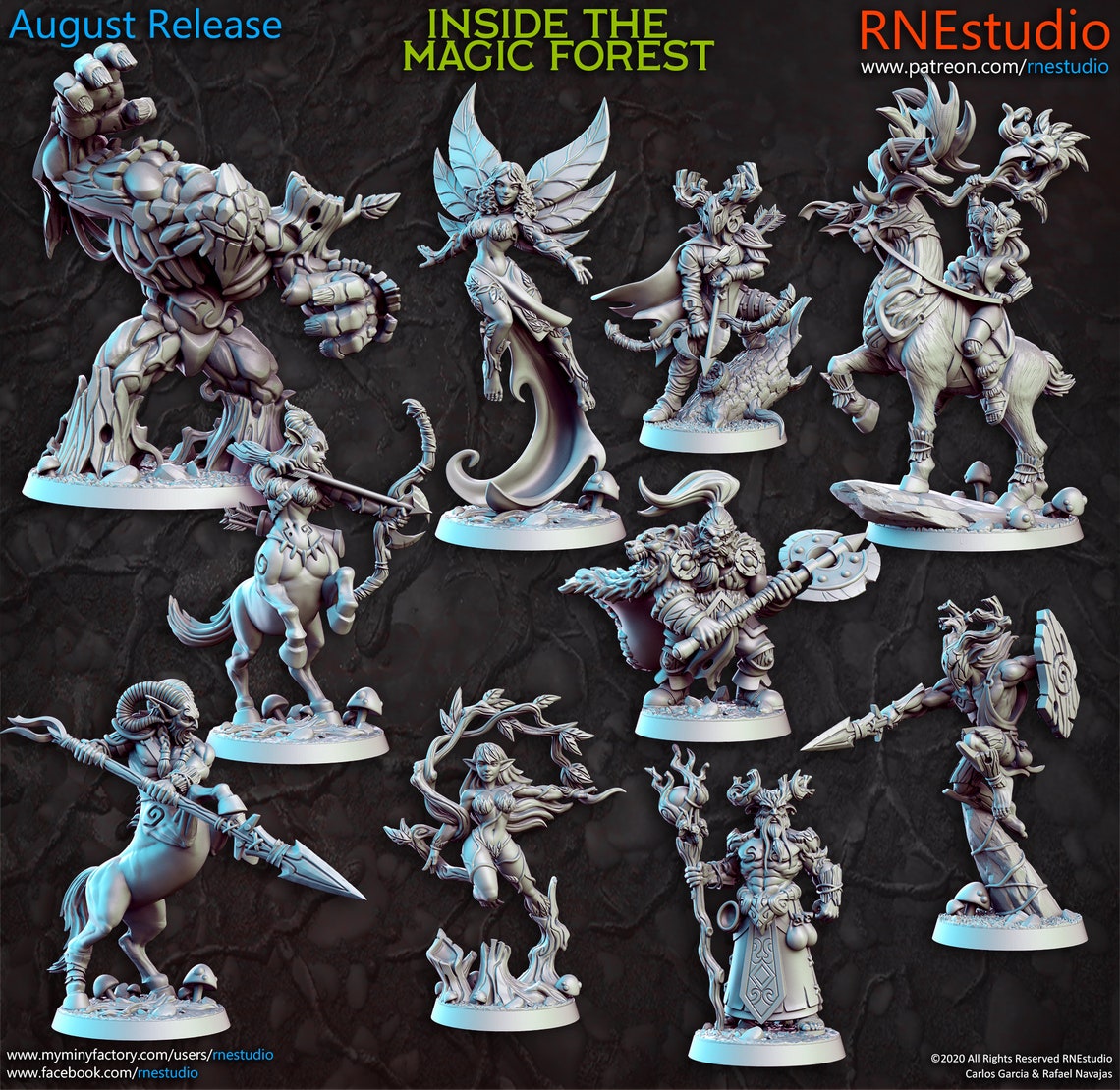 Forest Dryad Mini Dnd Tabletop Rpg Miniature Dandd Figurines Etsy