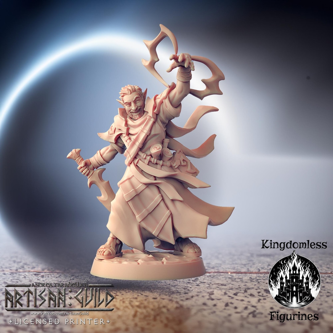 Elf Mage Mini | Dnd Tabletop RPG Miniature | D&D Figurines | Pathfinder ...