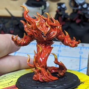 Summoned Elementals Miniature | Modular Resin Dnd Mini, Pathfinder RPG ...