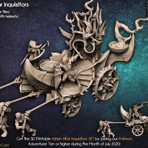 Ashen Alfar Inquisitors Full Set Dnd Miniature Tabletop RPG Dnd Mini D ...