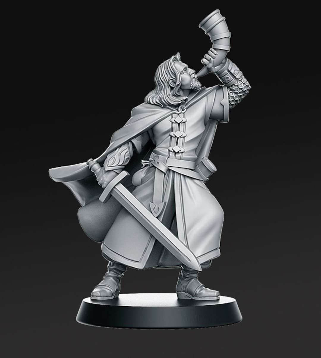 Human Knight Mini Dnd Tabletop RPG Miniature D&D Figurines Pathfinder ...