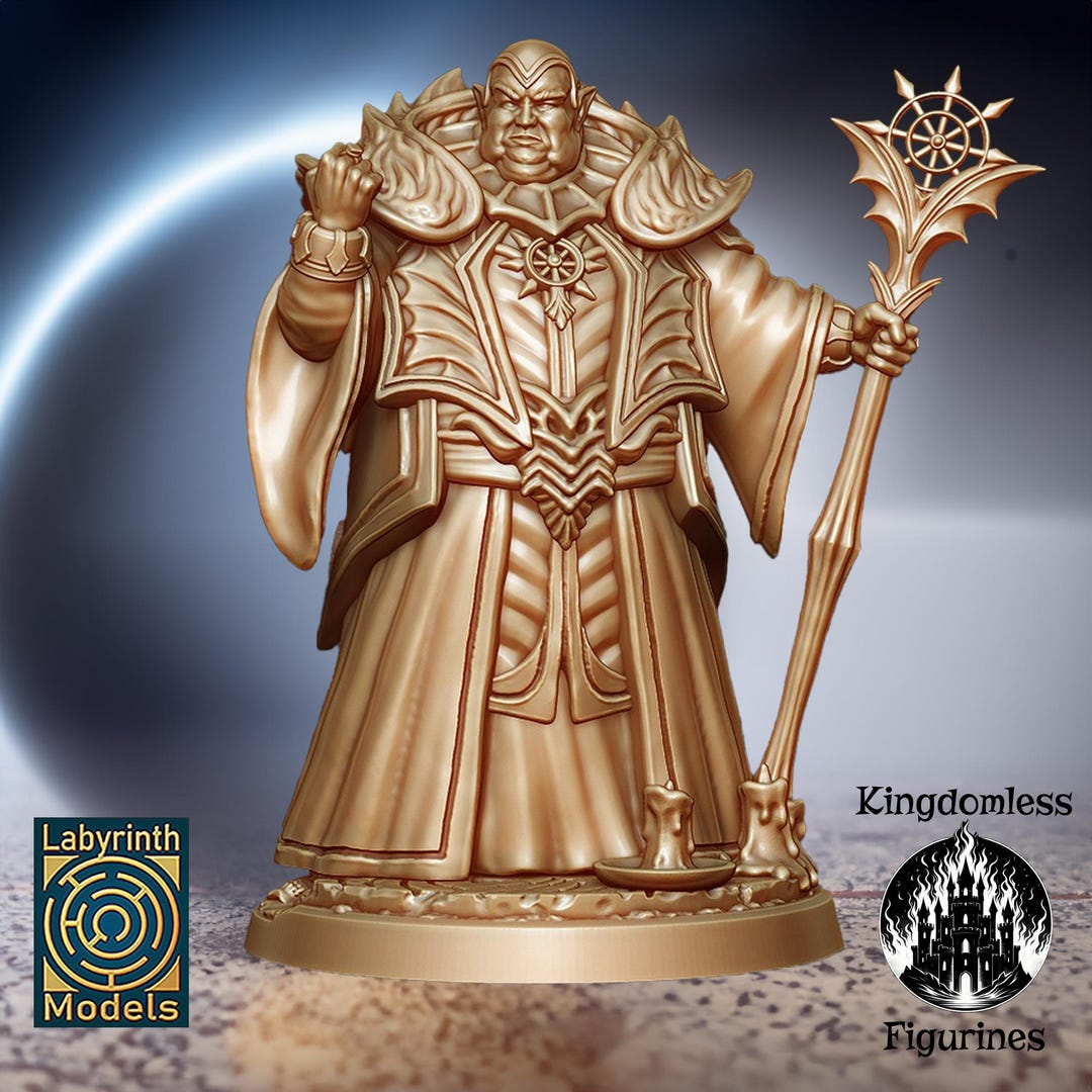 Vampire Lord Sorcerer Miniature: Resin Dnd Mini, Tabletop RPG Gaming ...