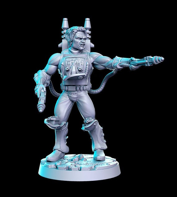 Space Warrior Dnd Miniature Tabletop RPG Dnd Mini D&D - Etsy