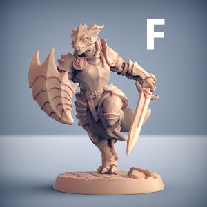 Dnd Dragonkin Warrior Mini | Tabletop RPG Miniature | D&D Figurines ...