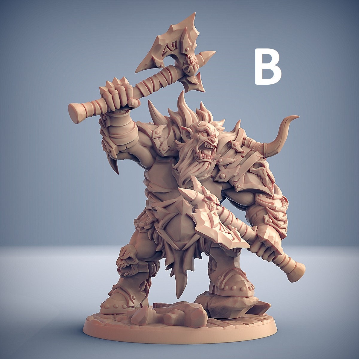 Ogre Warrior Mini DnD Tabletop RPG Miniature D&D Figurines | Etsy