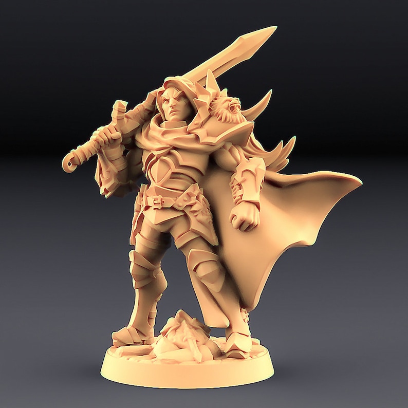 Angel Paladin Miniature: 32mm Resin Dnd Figurine - Artisan Guild - Etsy