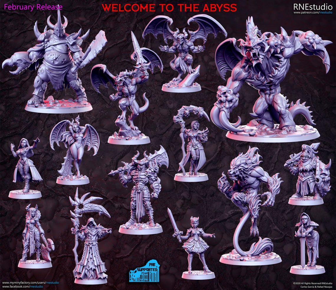 Female Tiefling Pinup Dnd Miniature Dnd Tabletop RPG Mini - Etsy