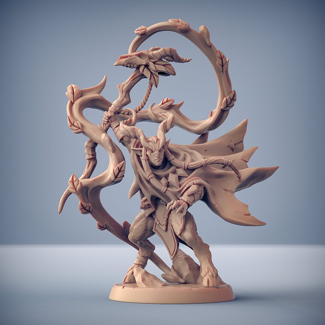 Satyr Druid Dnd Miniature Tabletop RPG Dnd Mini D&D - Etsy