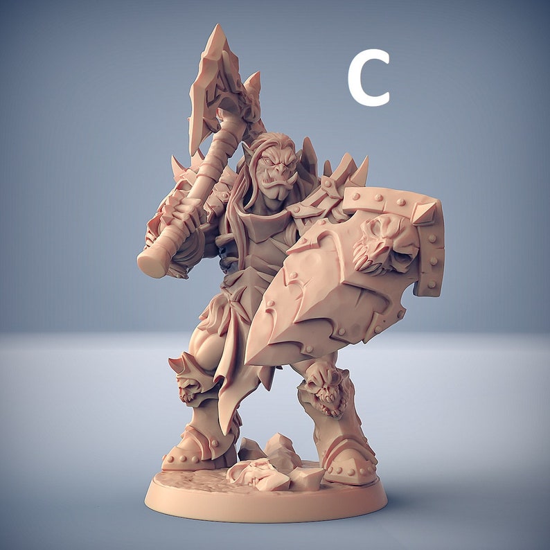 Frostmetal Orc Warrior Miniature | Artisan Guild Dnd RPG Figure - Etsy