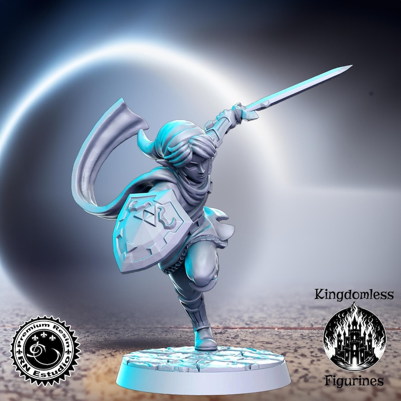 Elven Adventurer Dnd Miniature for Tabletop Fantasy Gaming, RN Estudio ...