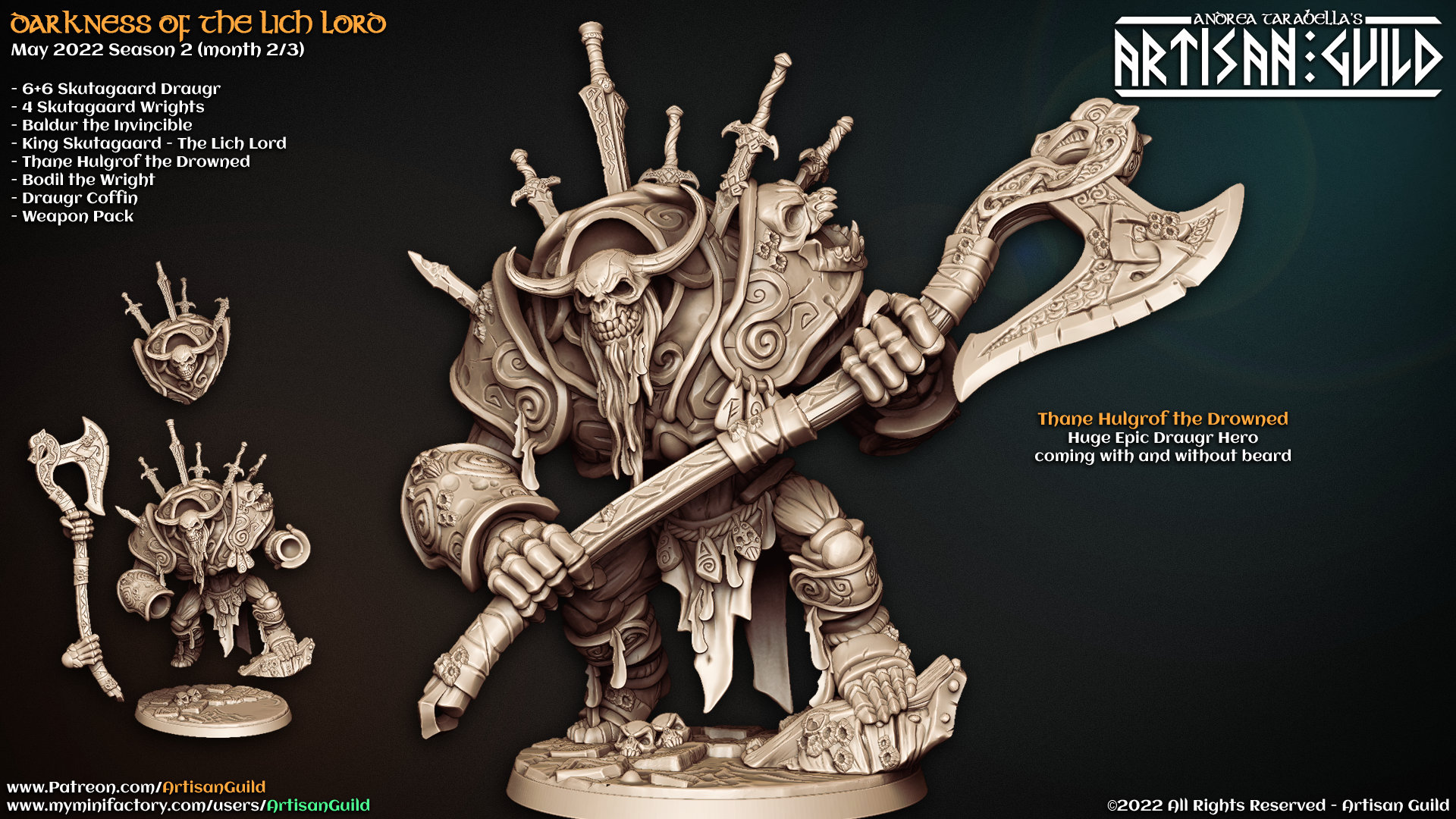 Undead King Dnd Miniature Tabletop RPG Dnd Mini D&D - Etsy